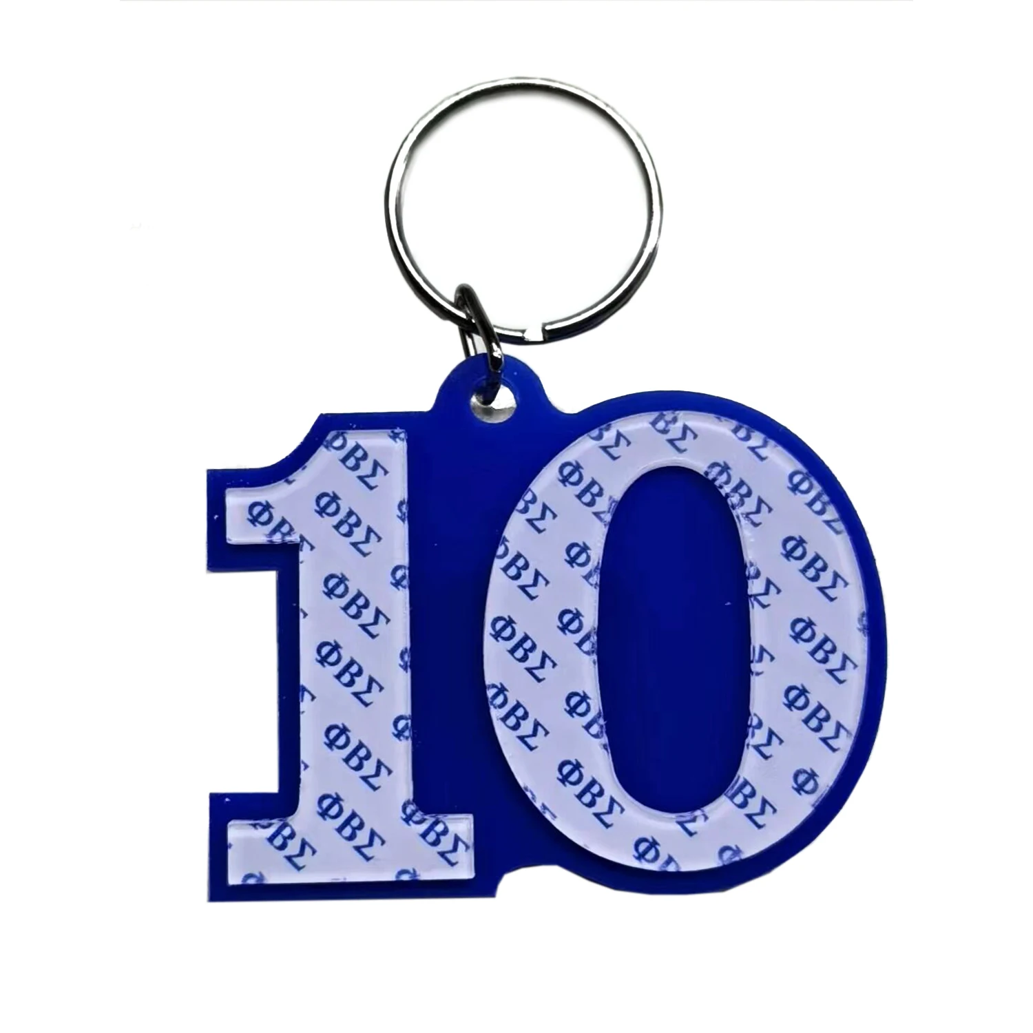 Zeta Phi Beta Sorority Key Pendant Zpb Line Number Acrylic Keychain ...