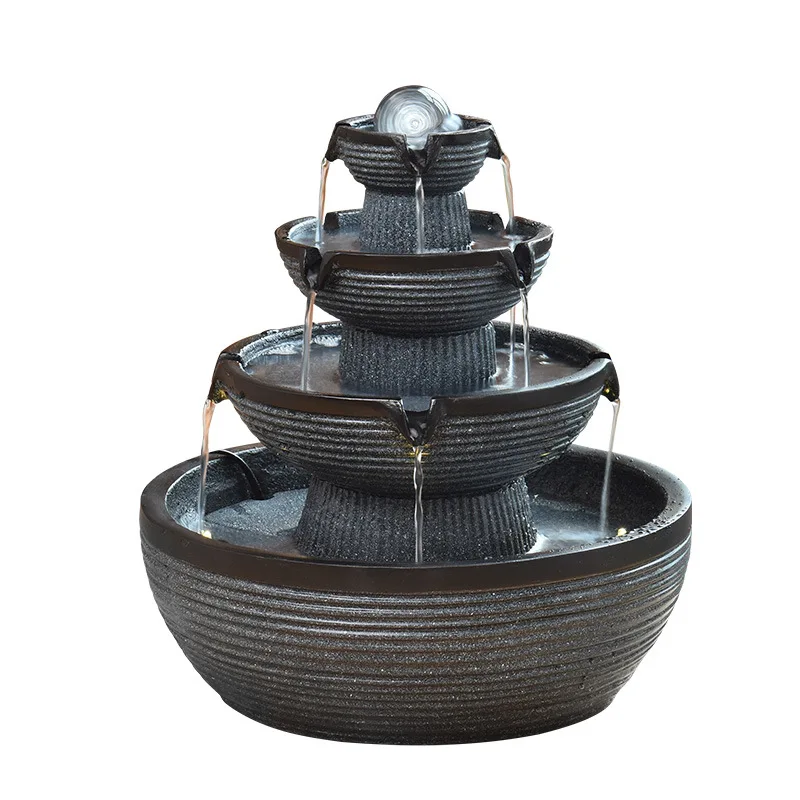 Modern Office Desk Humidifier Fountain Minimalist Circulating Water ...