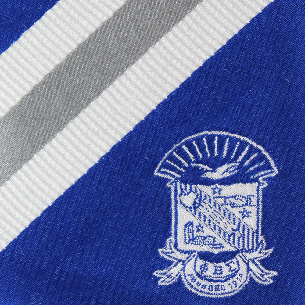 Phi Beta Sigma Fraternity Custom Silk Tie - Blue White Stripes