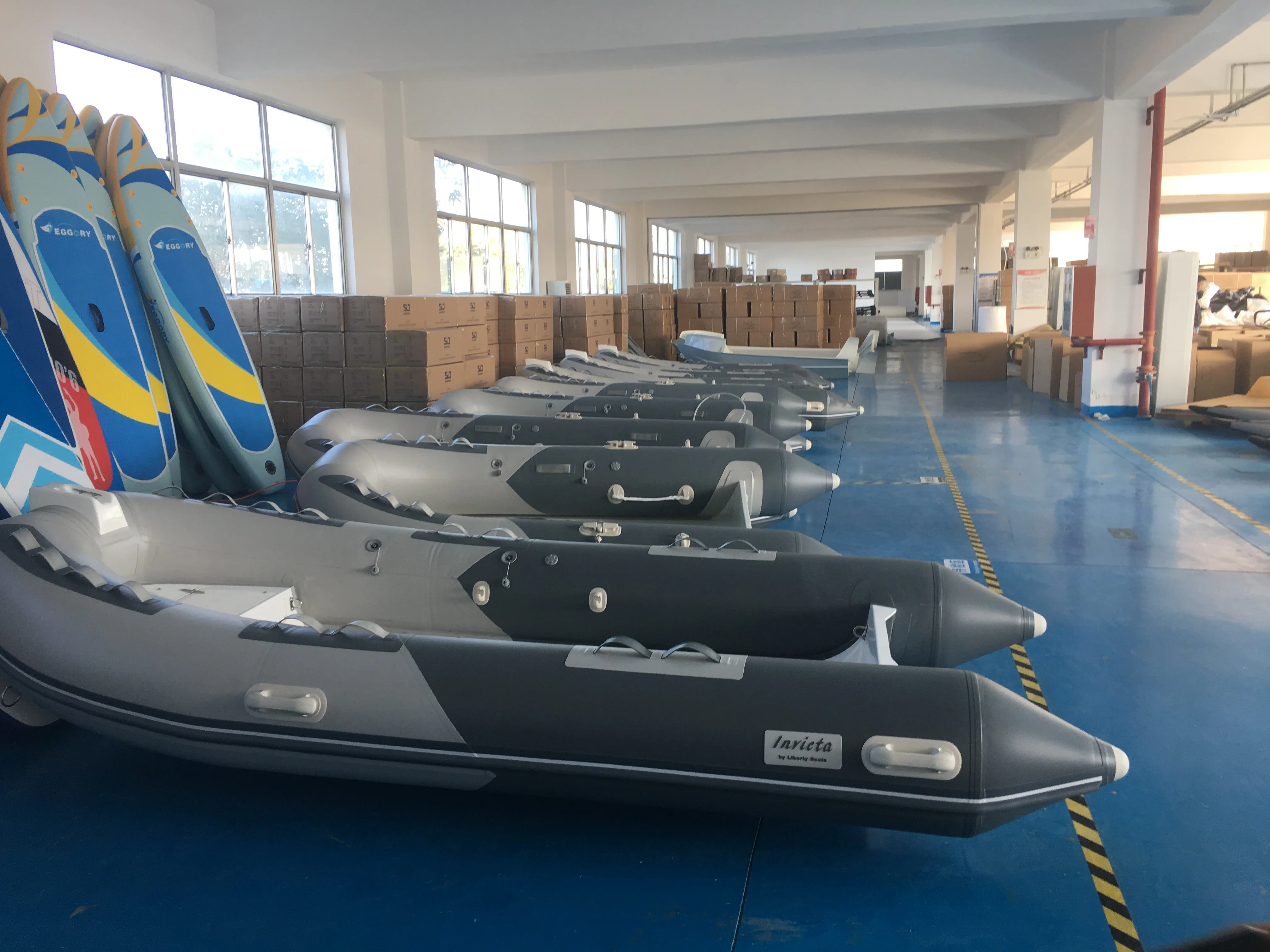 Luxury RIB Yacht 430cm - Rigid Hull Fiberglass Inflatable Dinghy