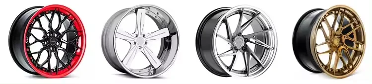 Forge Three Piece Carbon Fiber Lips Deep Lip Wheels for Dodge Challenger