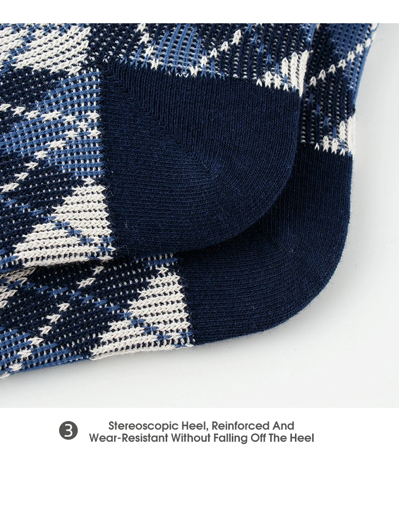 Japan And Korean Autumn Checkered Pattern Sock Comfortable Retro Thick ...