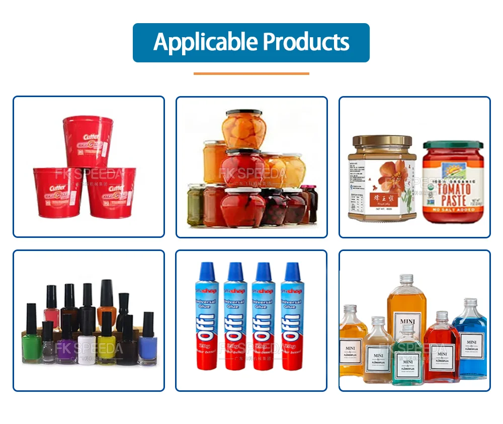 Fk616 Semi Automatic Square Bottle Labeling Machine Flat Side Square ...