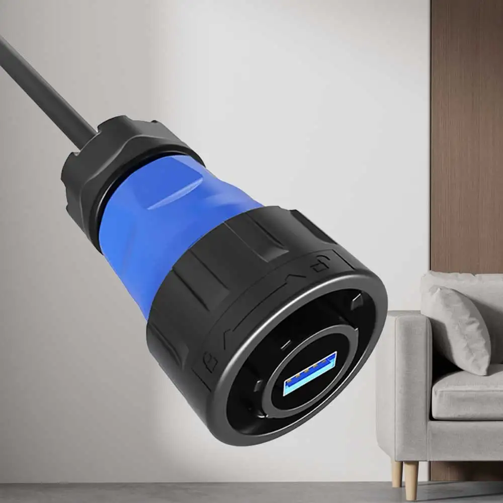 Oswell Usb Panel Mount Usb Port Waterproof Usb 3.0 Cable Connector For ...