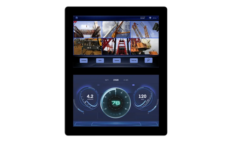 Hmi Terminal Mobile Machinery Multi-screen Interaction Can Bus 10.1 Inch Portrait Capacitive ...