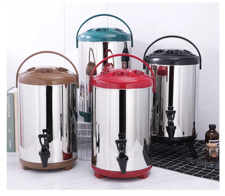 Stainless Steel Milk Tea Barrel Insulated Barrel Insulation Bucket With ...