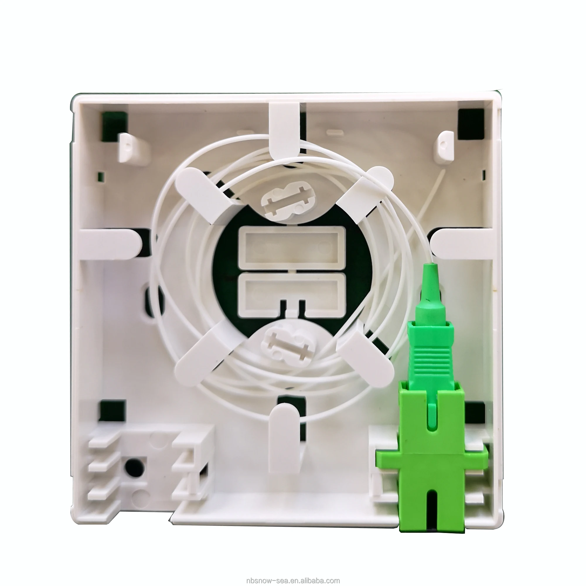 Indoor Wall Mounted 86 Type Mini 2 Port Ftth Fiber Optic Information ...