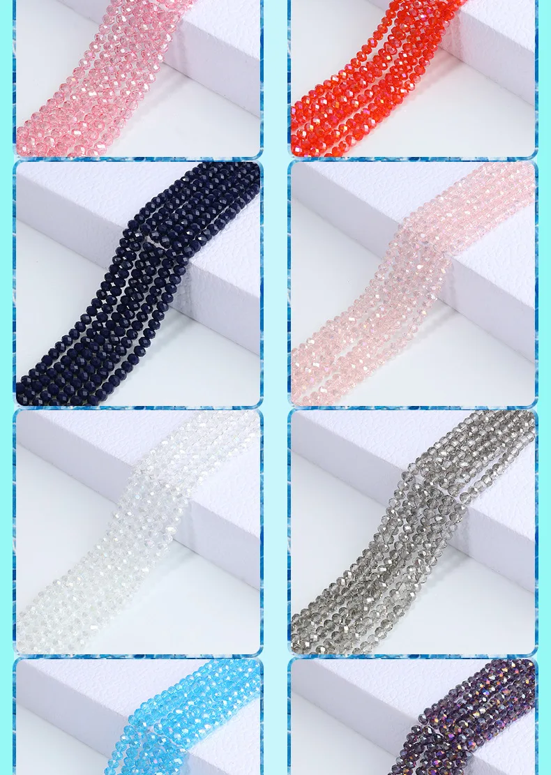 Jc Crystal Hot Selling High Quality Crystal Rondelle Beads Jewelry ...