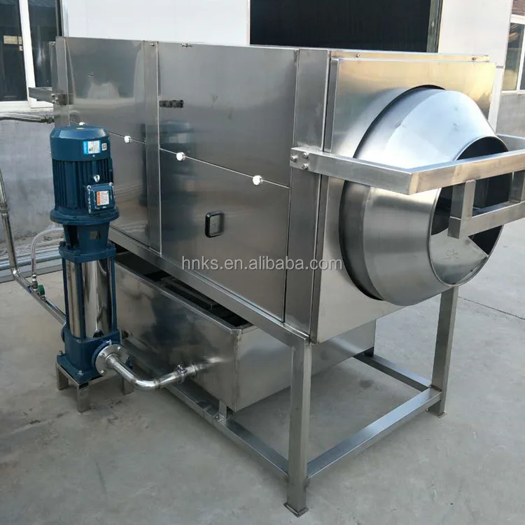 Stainless Steel Rotary Drum Fish Cleaning Machine Herbal Medicine ...