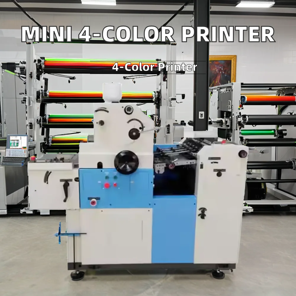China Factory's Mini Folio Offset Printing Machine 4-Color Automatic ...