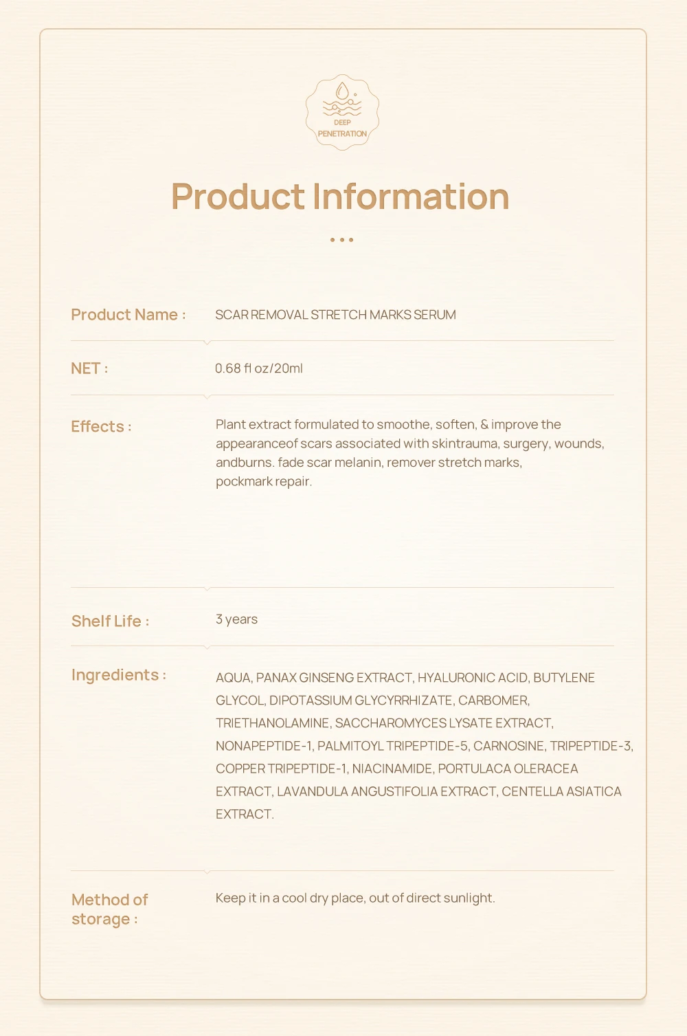 Lanbena Scar Removal Stretch Marks Serum Anti Acne Shrink Pores Repair ...