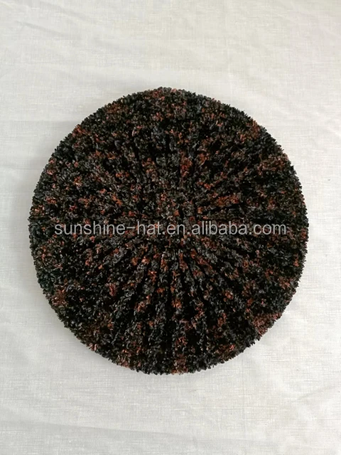 Jewish Speckled Dyeing Fashion Color Knitted Elastic Beret Cap Winter ...