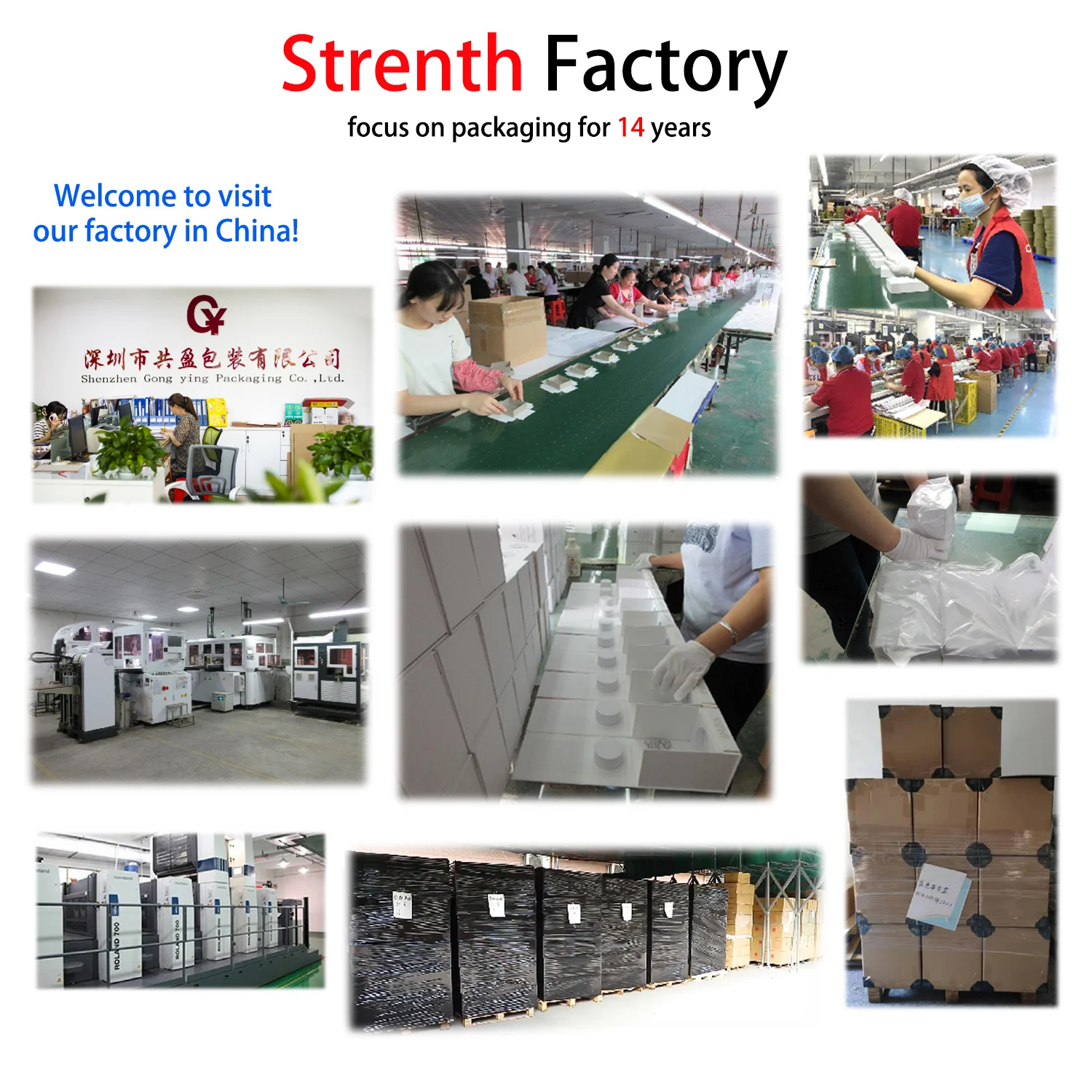 Magnet Custom Full Colors Print Embossing White Paper Cardboard Beauty ...