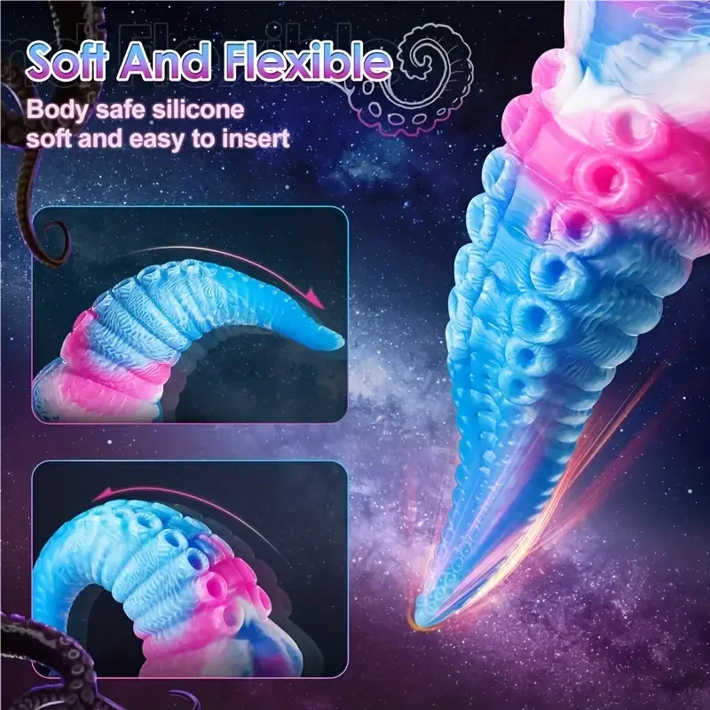 866 Inch Big Tentacle Realistic Dildo Huge Anal Monster Liquid Silicone Anal Plug For Hands