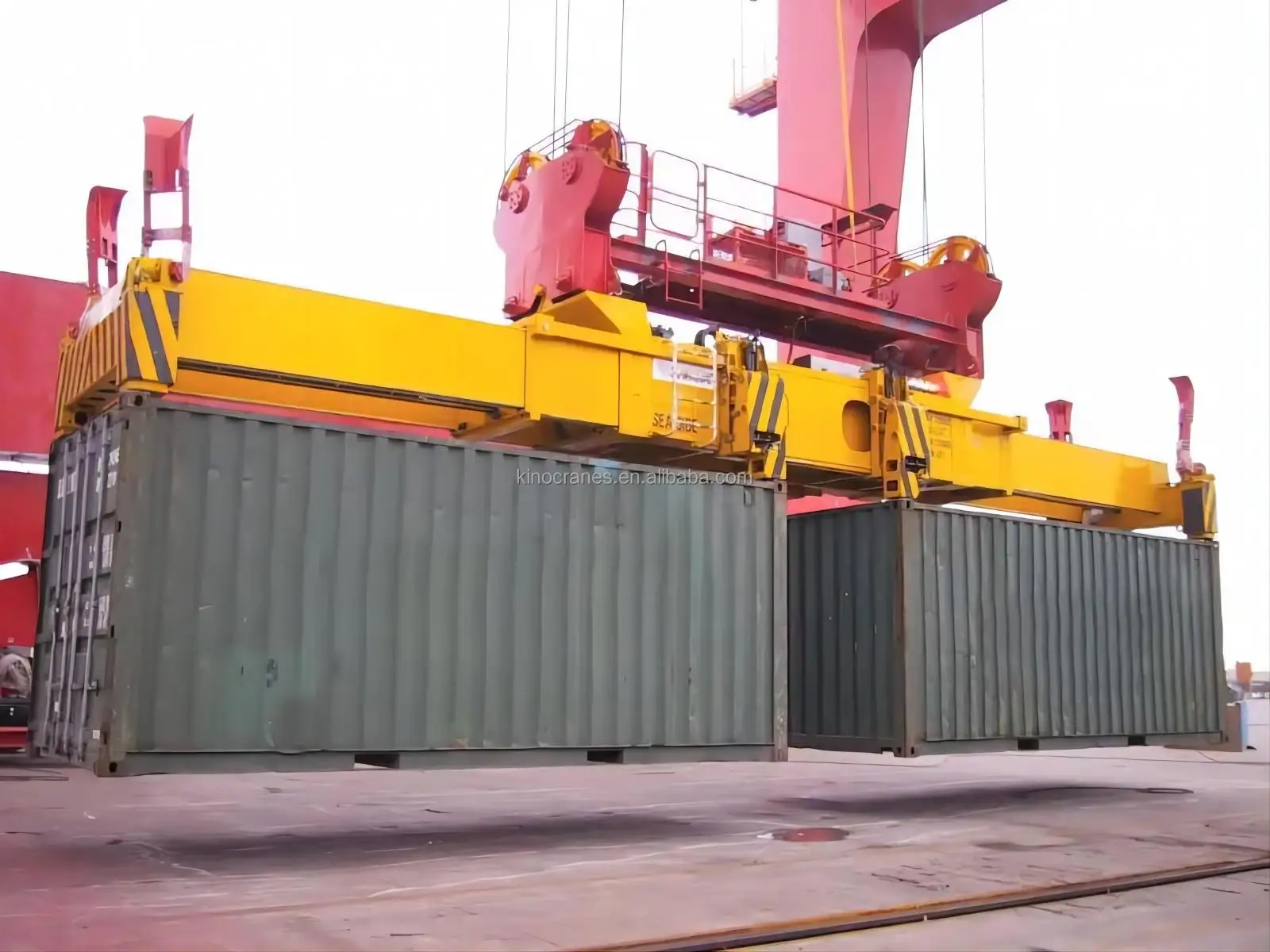 20ft 40ft Heavy Lifting Hydraulic Twin-Lift Container Spreader for Crane