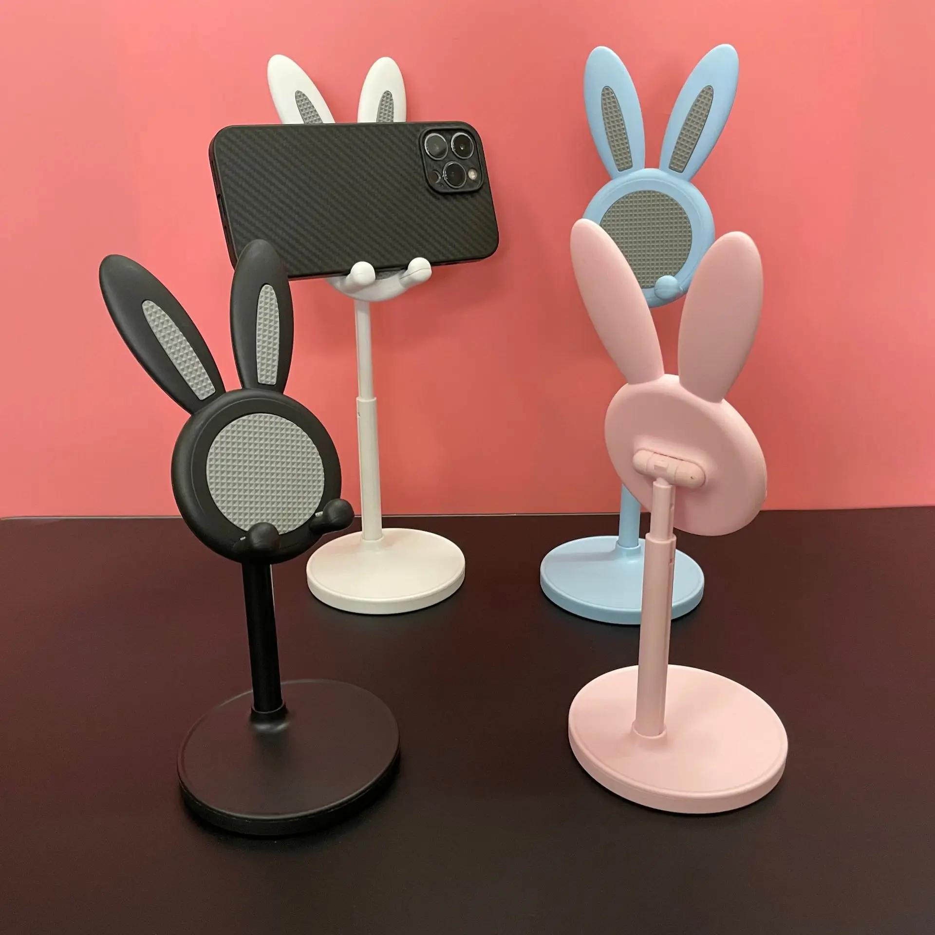 2023 Cute Bunny Phone Holder Table Stand Adjustable Foldable Rabbit ...