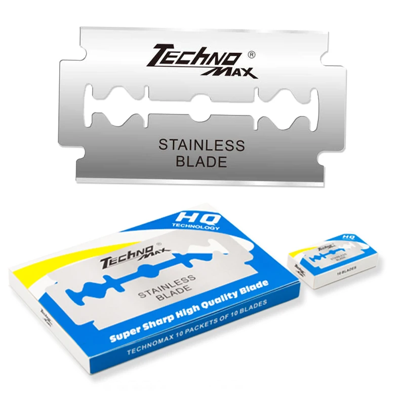 Universal Double Edge Safety Razor Blades Sharp Stainless Steel Shave ...