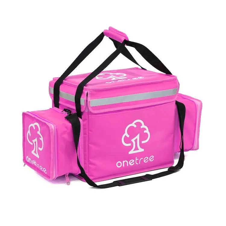 Customized Food Tote Food Delivery Insulated Bags Double Layer ...