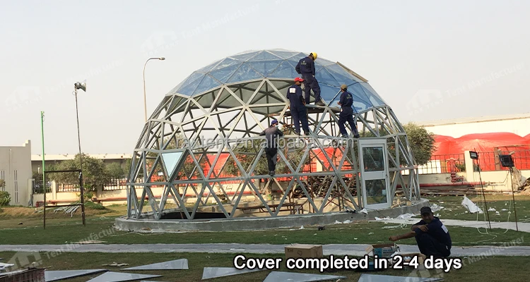10m VR Dome with Geodesic Glass Dome Tent - Waterproof & Soundproof