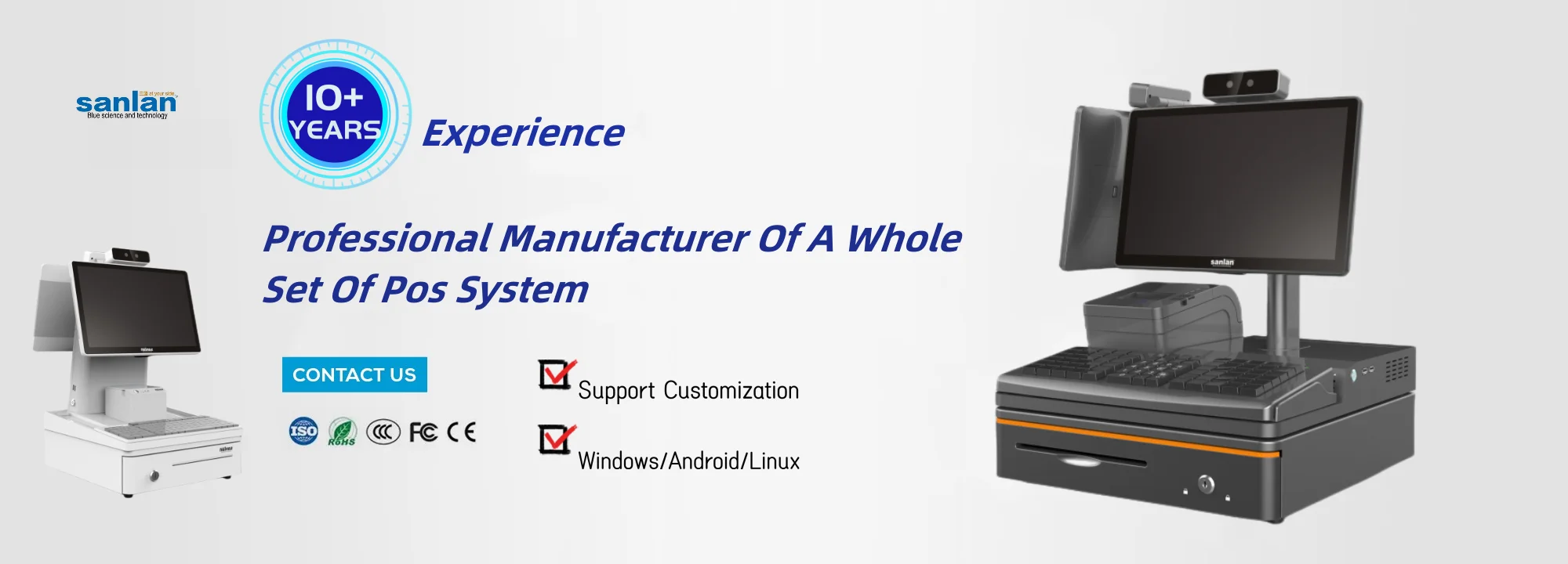 Sanlan High Quality 15 Inch/15.6inch Display Restaurant Touch Screen ...