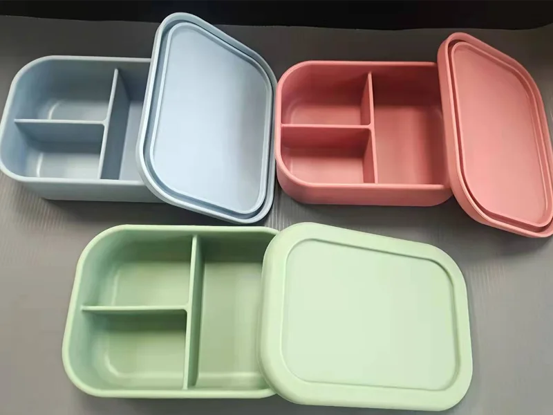 OEM Silicone Lunch Box Leakproof Containers Rectangle Silicone Seal ...