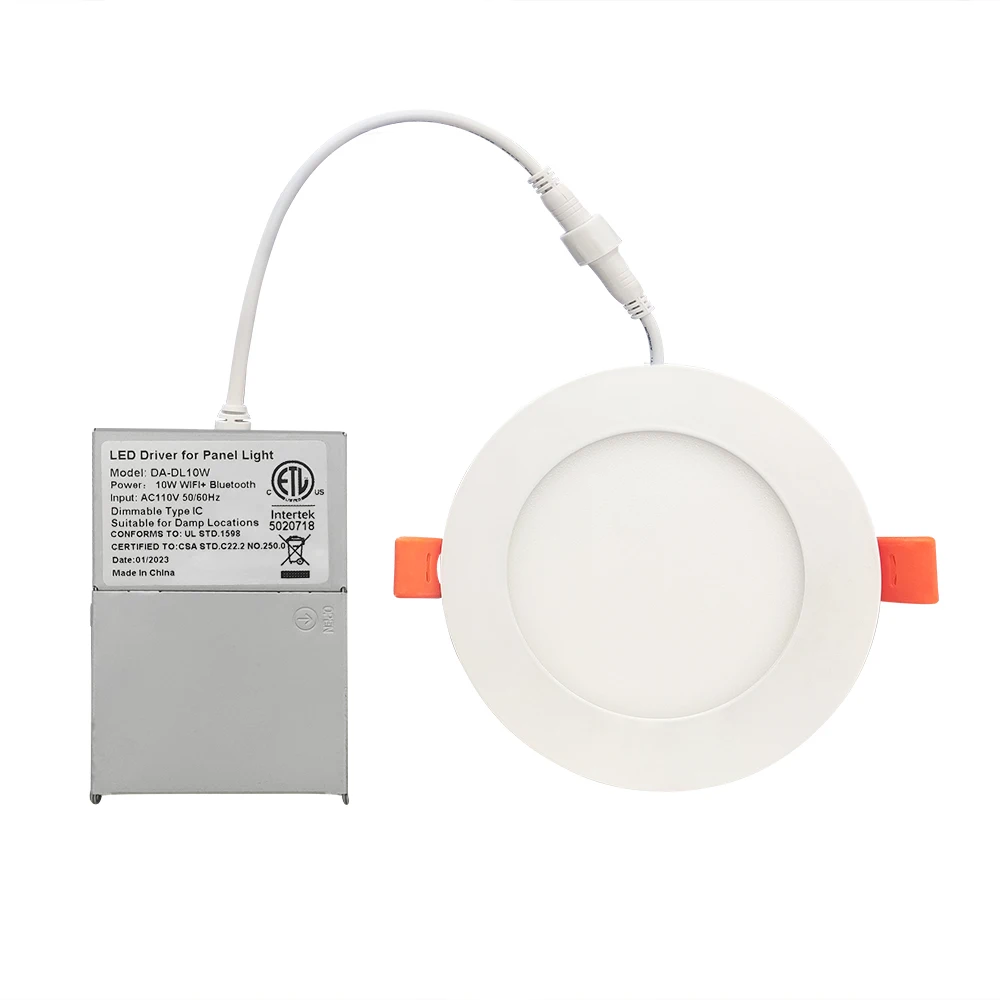 6" LED Slim Panel with Integrated Junction Box Retrofit Spot Light Kit