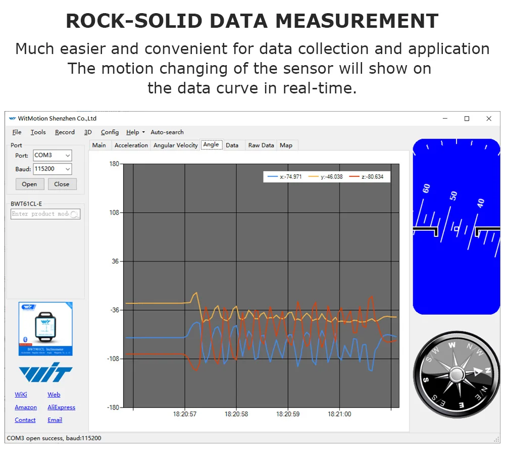 Witmotion BWT61CL BLE2.0 Gyroscope - Precision & Versatility