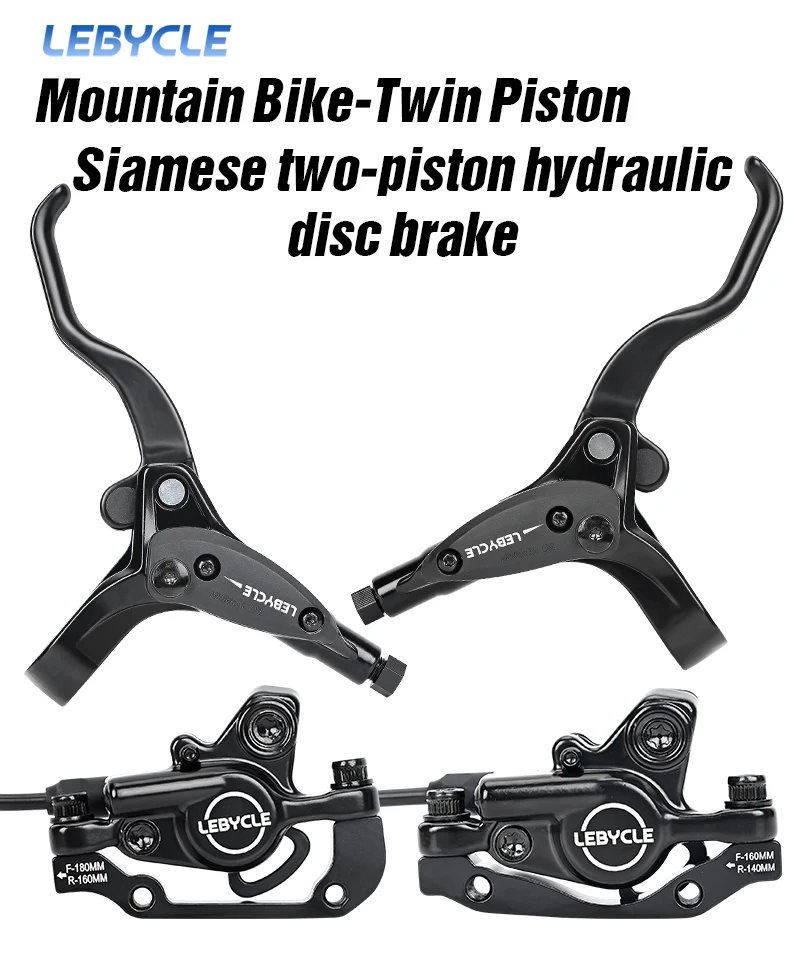 Lebycle Bicycle Accessories Double Piston Mtb Bicycle Double Disc Oil ...