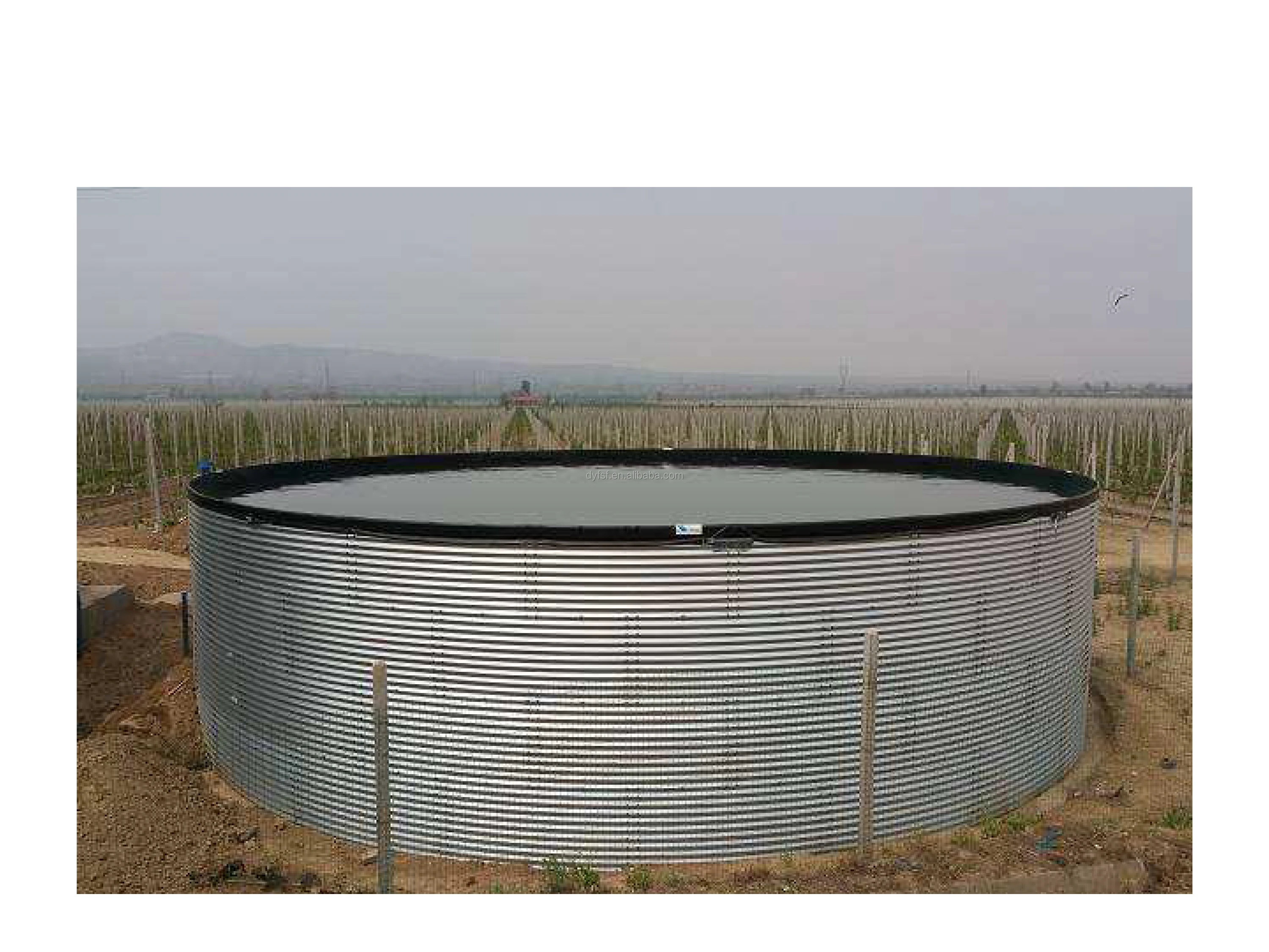Outdoor Rain Water Tank 20000 Liter Galvanized Steel Water Storage Tank ...
