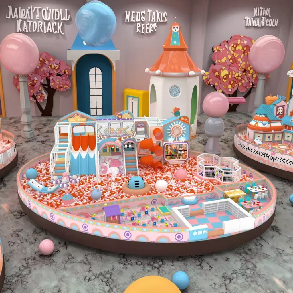 Soft Toddler Park Indoor Playground Equipment Mini Town Daycare ...