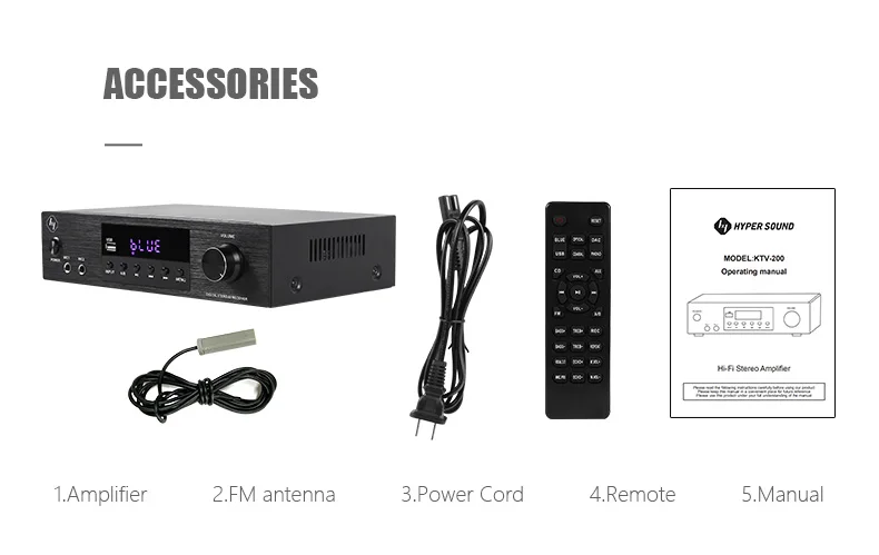 Dual Zone 4 Channel 200w Stereo Audio Amplifier Made In China For Home ...