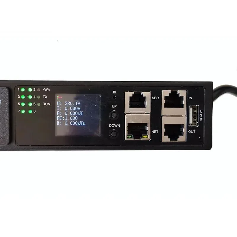42u Network Lcd Display Smart Meter 16a Pdu Remote Control 4 Slot ...