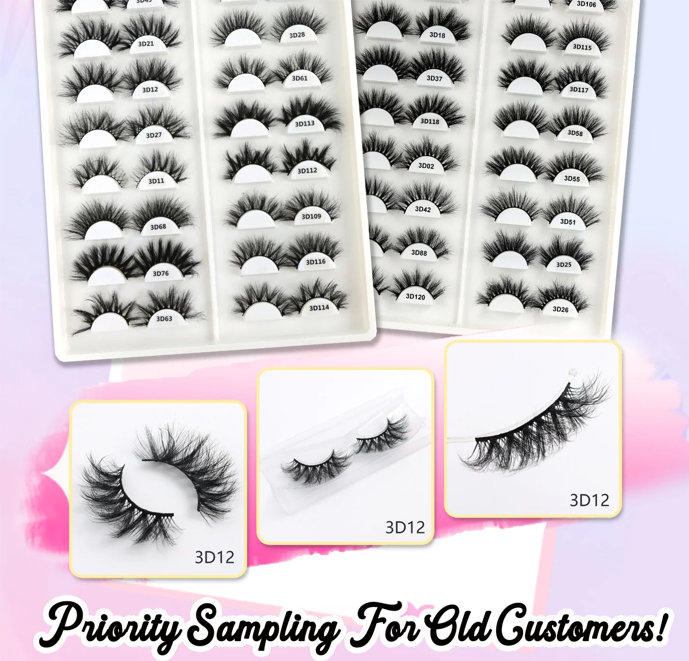 Luxury Bling Rhinestone Eyelash Packaging Box - Custom Logo