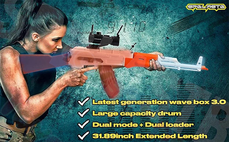Military Style M416 Hydrogel Gun Toys - Safe & Fun Gaming