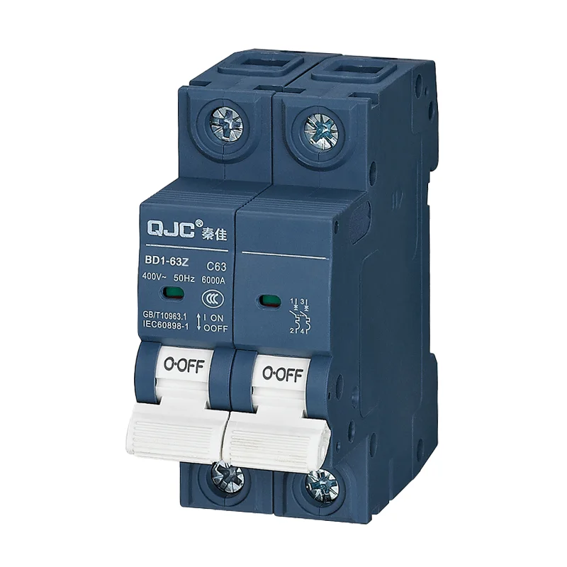 Qjc Curve Dc Miniature Circuit Breaker For Pv System 3p 750v 6-63a Dc ...