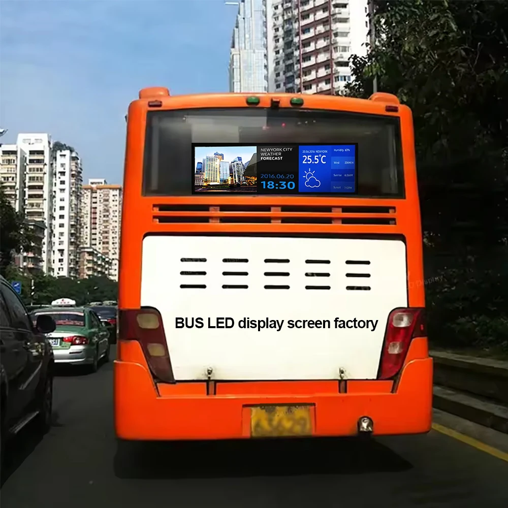 Indoor Outdoor Custom Factory Bus Led Display Screen P2.5 P5 P8 Vehicle ...