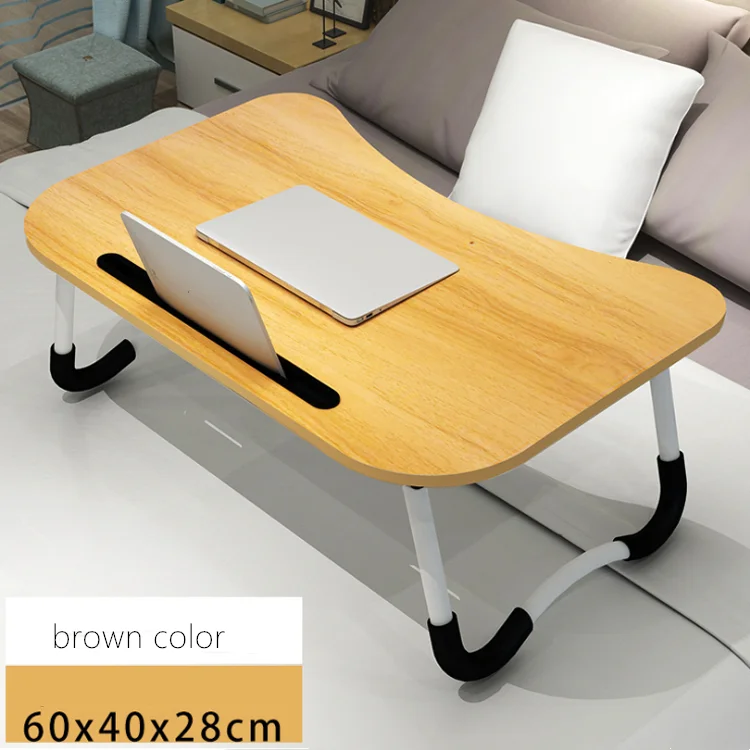 Custom Welcome Wood Laptop Desk Tray Portable Lap Table Multi-function Picnic Table Mini Desk ...