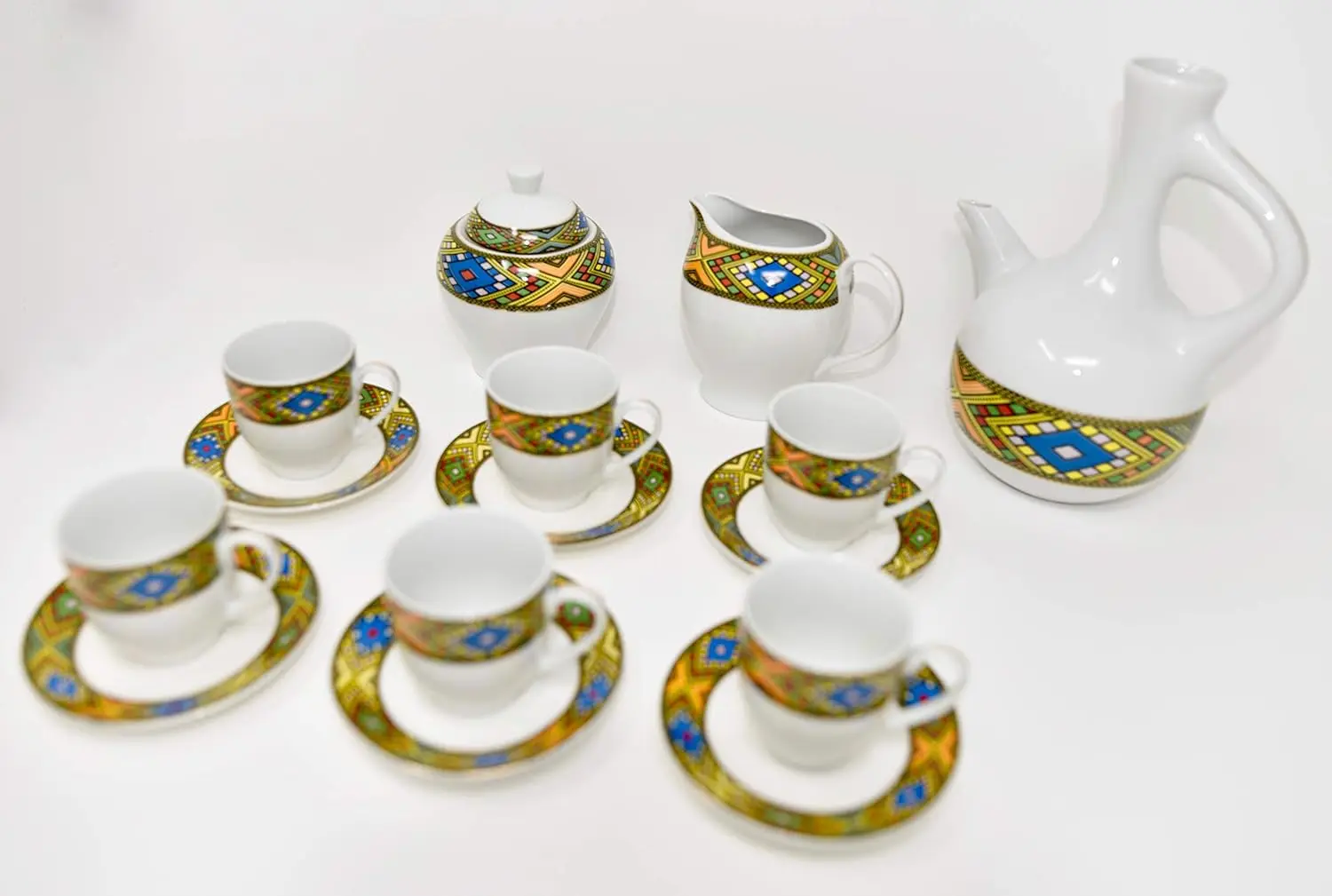 Wholesale Price Jebena Rekebot Eritrean Art 15 Pcs Ethiopian Coffee Cup ...