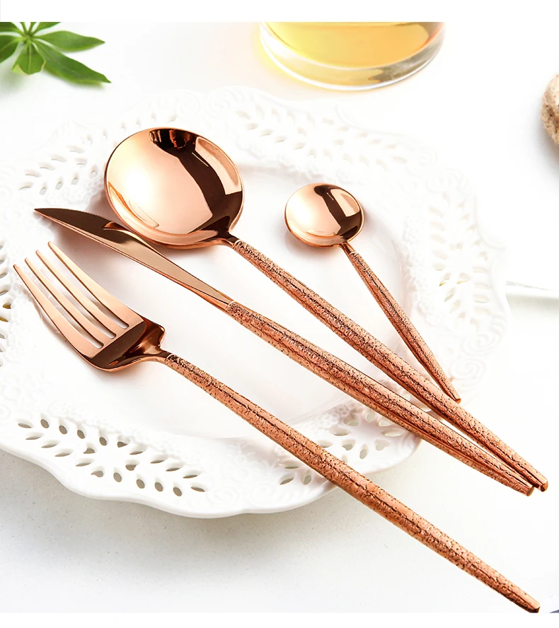 High Quality Shiny Portugal Knife And Fork Spoon Set Stainless Steel 18 ...