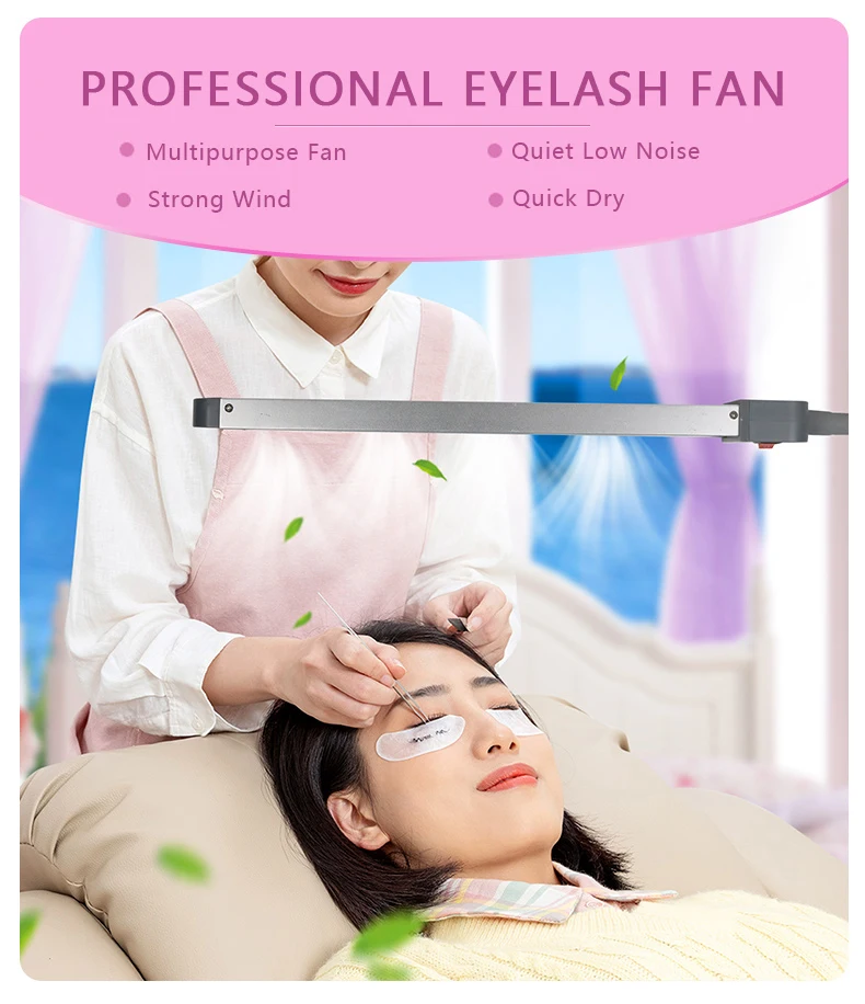 Wholesale Leafless Air Blower Free Hands Eyelash Extension Fan Dryer ...