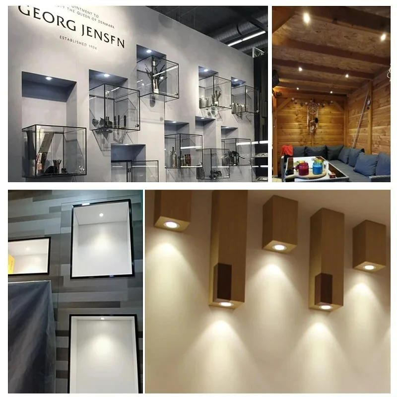 10mm Mini Led Downlight Spot Light 0.5W DC 12V Red Green Blue Ceiling ...