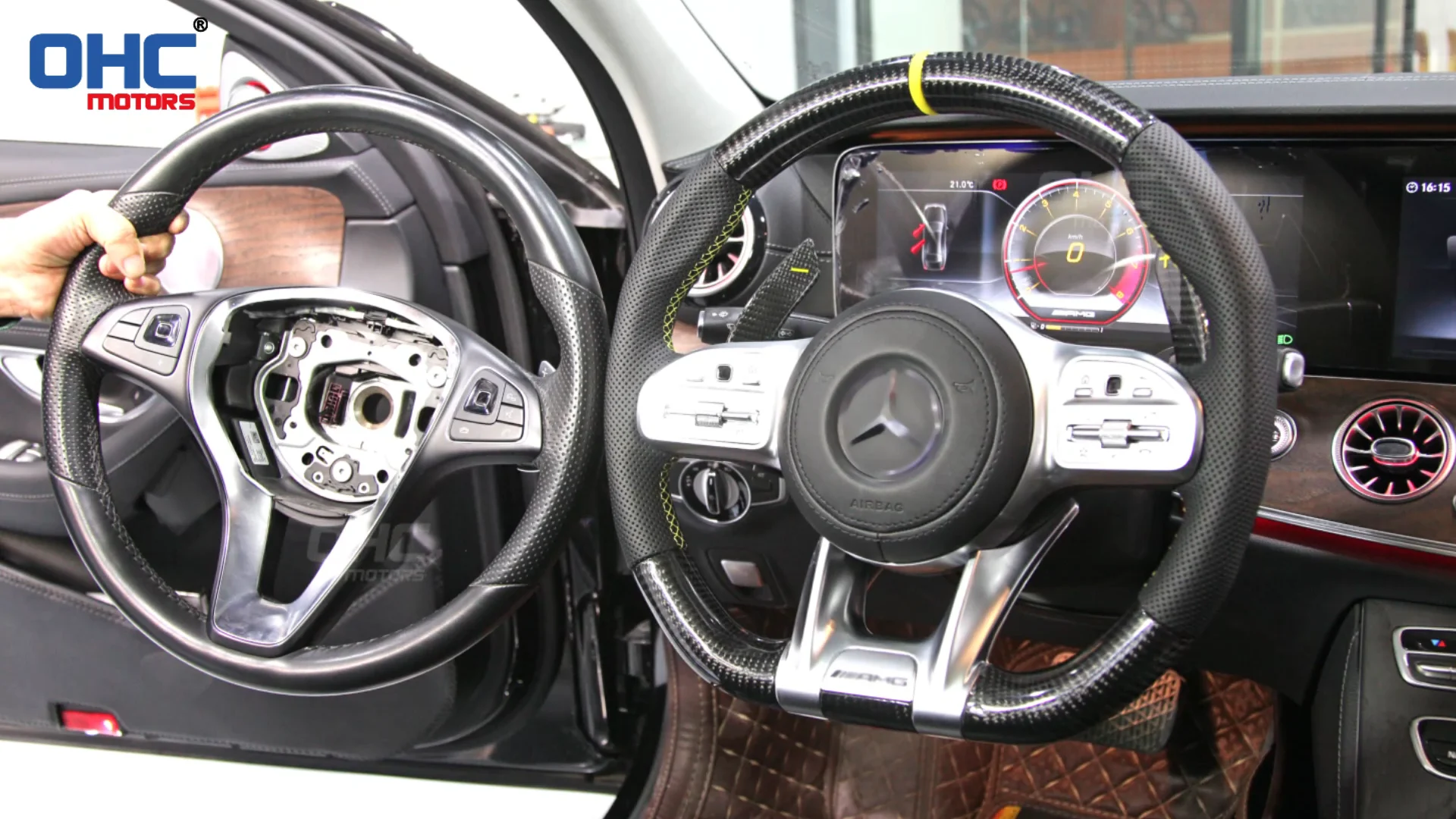Carbon Fiber Steering Wheel For Mercedes Benz S Class W221 Vito G Wagon ...