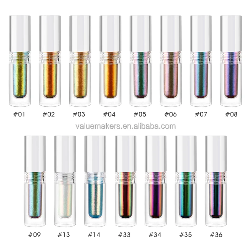 49 Colors Shiny Multichrome DuoChrome High Pigment Glitter Eyeshadow ...