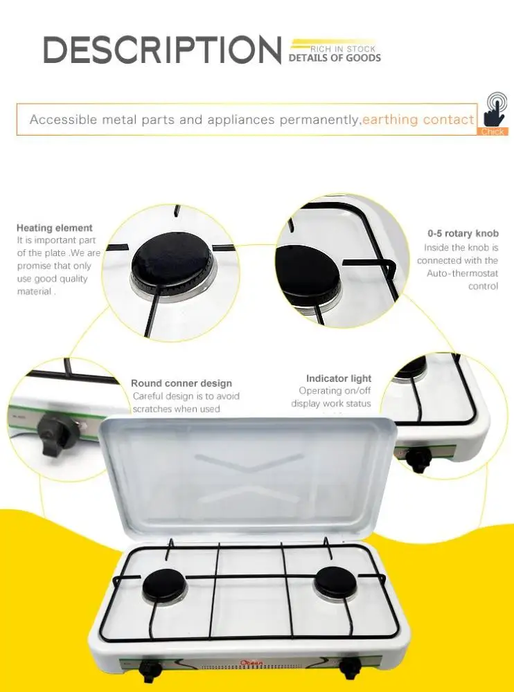 Double-stove European-style Gas Stove European-style Simple Stove Small ...