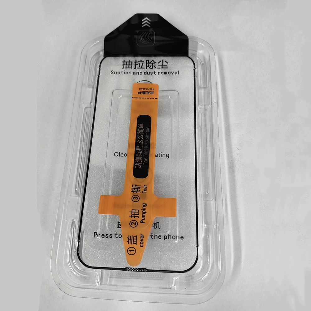 Dust proof Phone Glass With Alignment Tray Easy Mobile Screen Protector ...