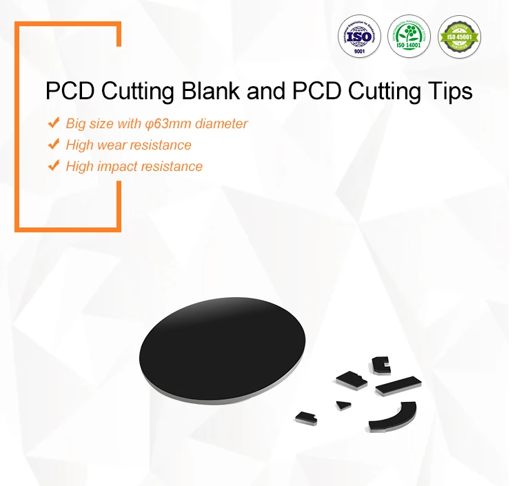 Funik 63mm Pcd Blank For Processing Metal Wood Stone Graphite Ceramic - Buy High Quality Pcd ...