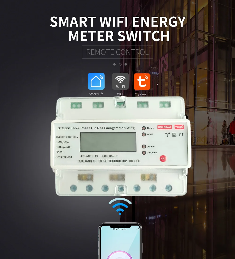 TUYA WIFI Electricity Meter - Smart Remote Control Power