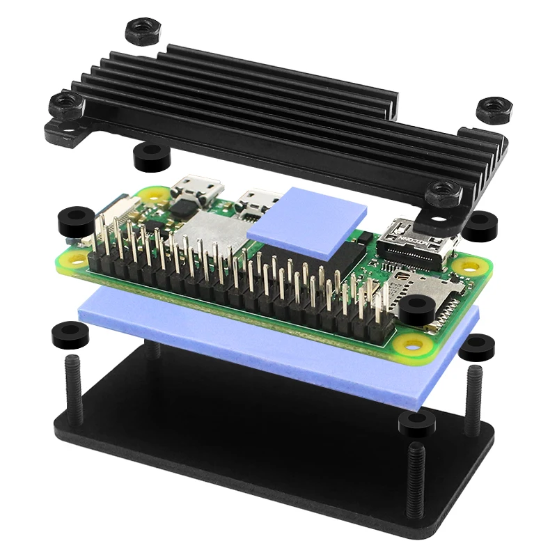 Raspberry Pi Zero Aluminum Heatsink Enclosure - Passive Cooling