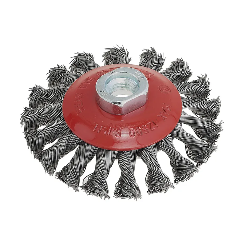 Abrasives, Wire Brushes, FERVI CONICAL BRUSH WITH TWISTED BUNCHES ...