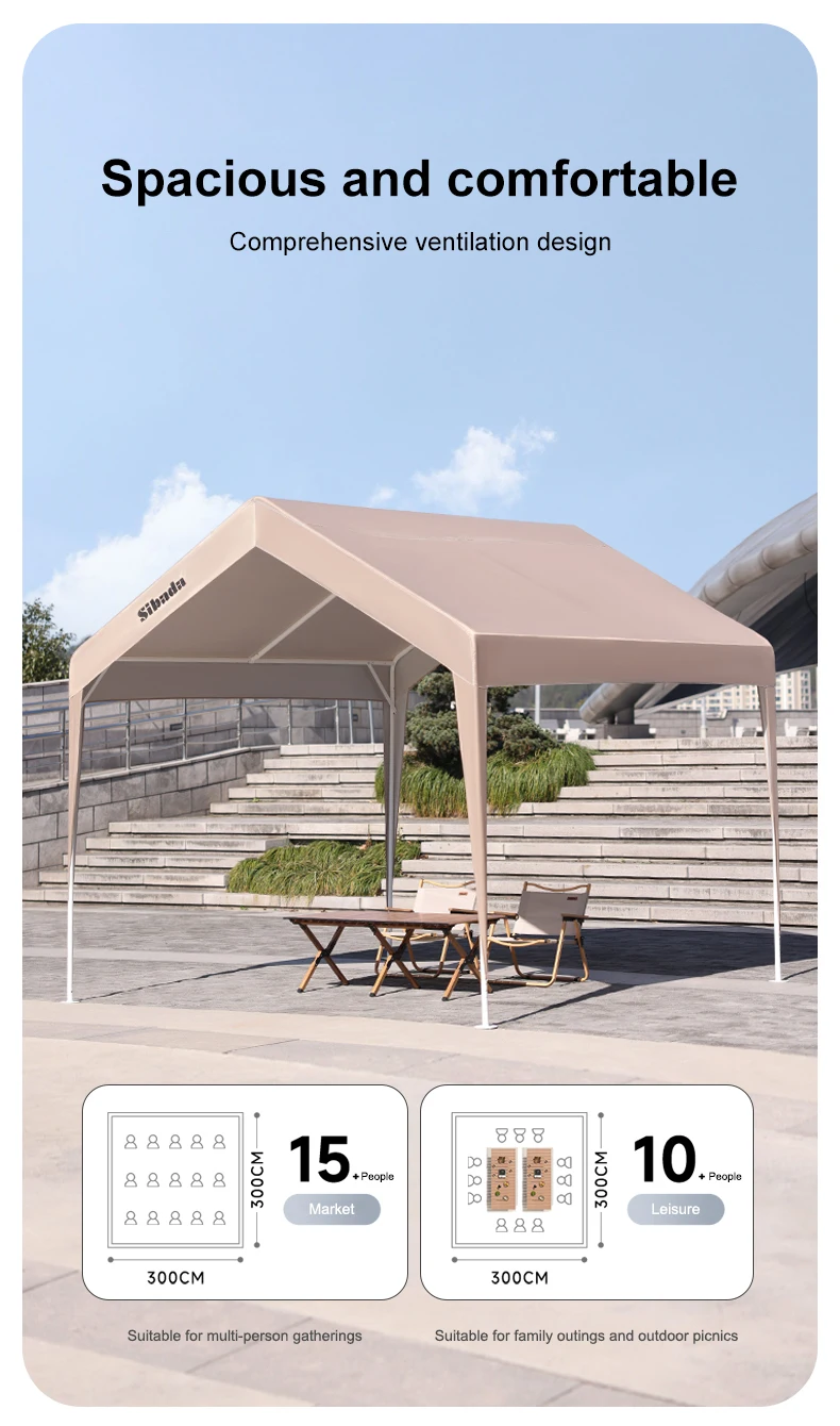 Outdoor Assemble Tent Gazebo 3x3 Garden Party Folding Trade Canopy Tent ...